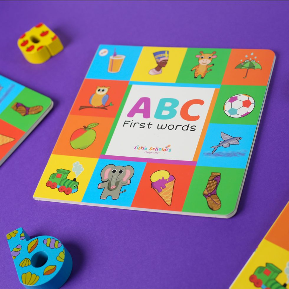 ABC First words, board book - Little Scholars Playground